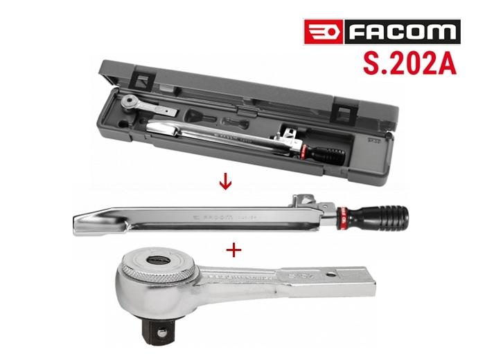 Clé dynamométrique 1/2" manuelle cliquet amovible S.202A Facom - Outillage